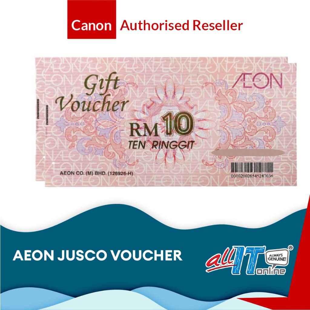 Aeon Jusco Voucher RM20 - For Gift With Purchases Only - RM10 x2 ...