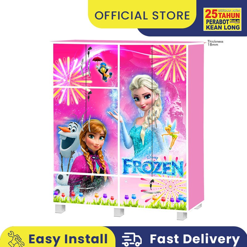 KLSB 6 Door and 2 Drawer Cartoon Cabinet/Almari Kartun Baju Budak/Kids ...
