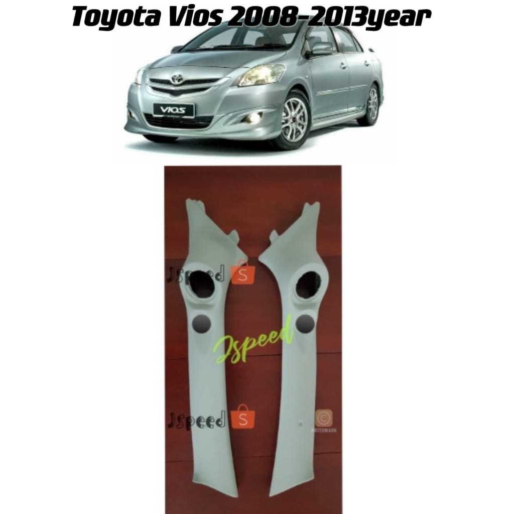 Toyota Vios ncp93 08-13yrs 3 Way Air Pillar Tweeter + 3.5" MID Holder ...