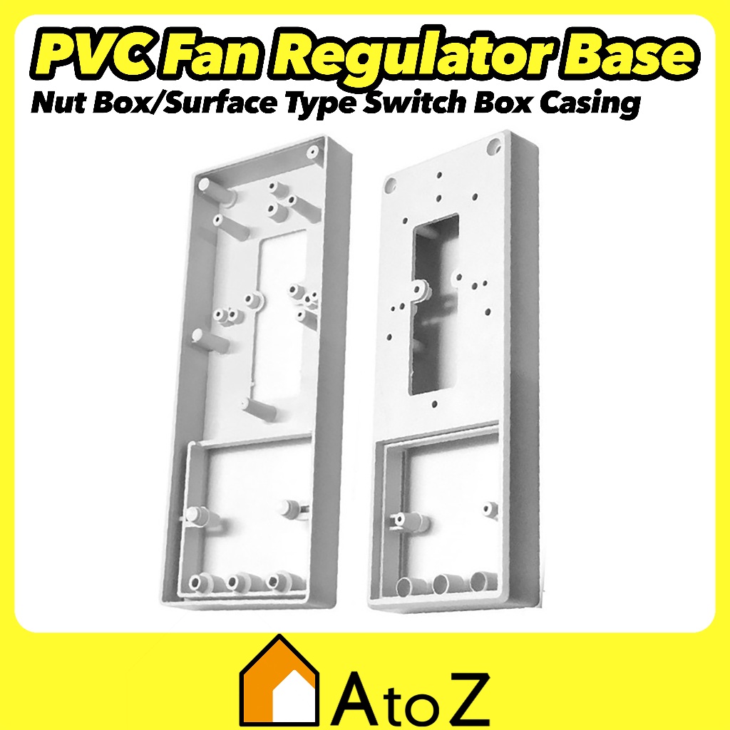 PVC Fan Regulator Base / Nut Box / Surface Type Switch Box Casing ...