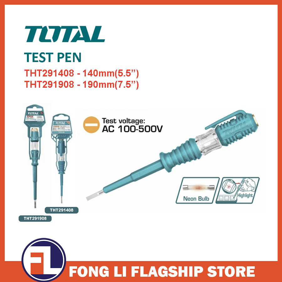 TOTAL Test Pen - THT291408 (140mm, 5.5") / THT291908 (190mm, 7.5 ...