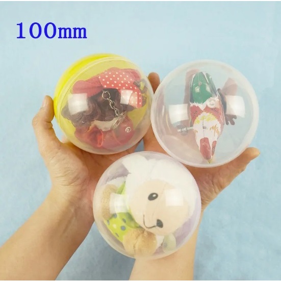 100mm/75mm/55mm transparent Surprise ball capsule toy with different ...