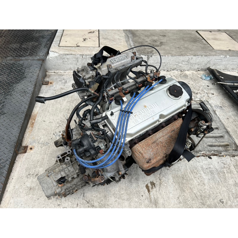 Mitsubishi Lancer 4G92 Engine Gear Box Complete SOHC For Proton Wira ...