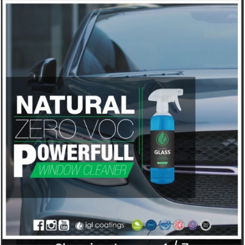 IGL coatings ecoclean glass window Glass cleaner Spray Dirts Stains ...