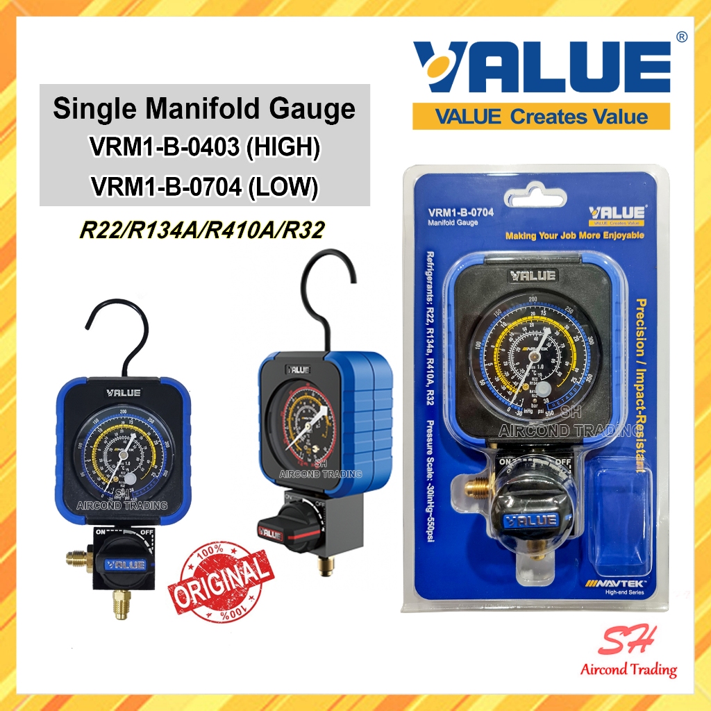 Value Single Manifold Gauge VRM1-B-0704 VRM1-B-0404 VRM1-B-0403 Gas ...