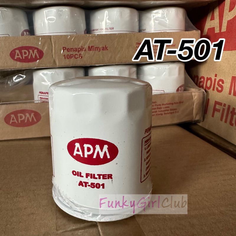 ORIGINAL APM OIL FILTER AT-501 PERODUA CAR PENAPIS MINYAK KERETA AT 501 ...