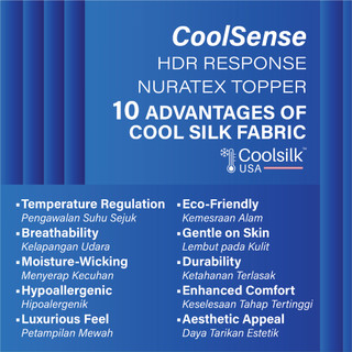 Sleepro CoolSense 3-Inch HDR Response Nuratex Mattress Topper ...