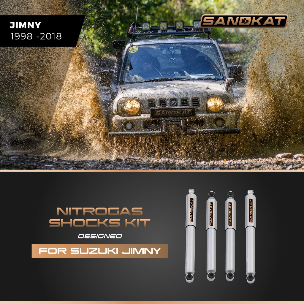 SANDKAT Suzuki Jimny JB23 JB33 JB43 JB53 Nitrogas Shock Absorber 2 Inch ...