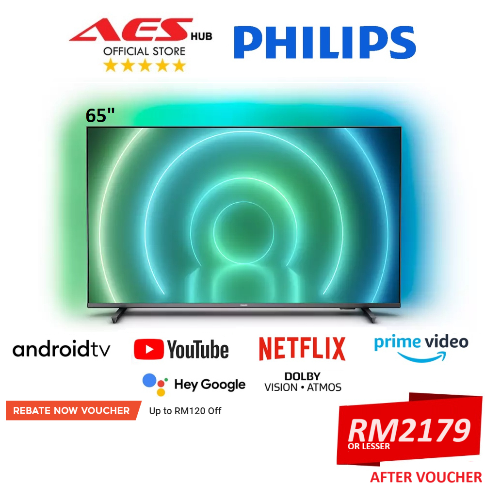 Philips Android TV 65 Inch TV Android Murah 4K Smart TV LED TV ...