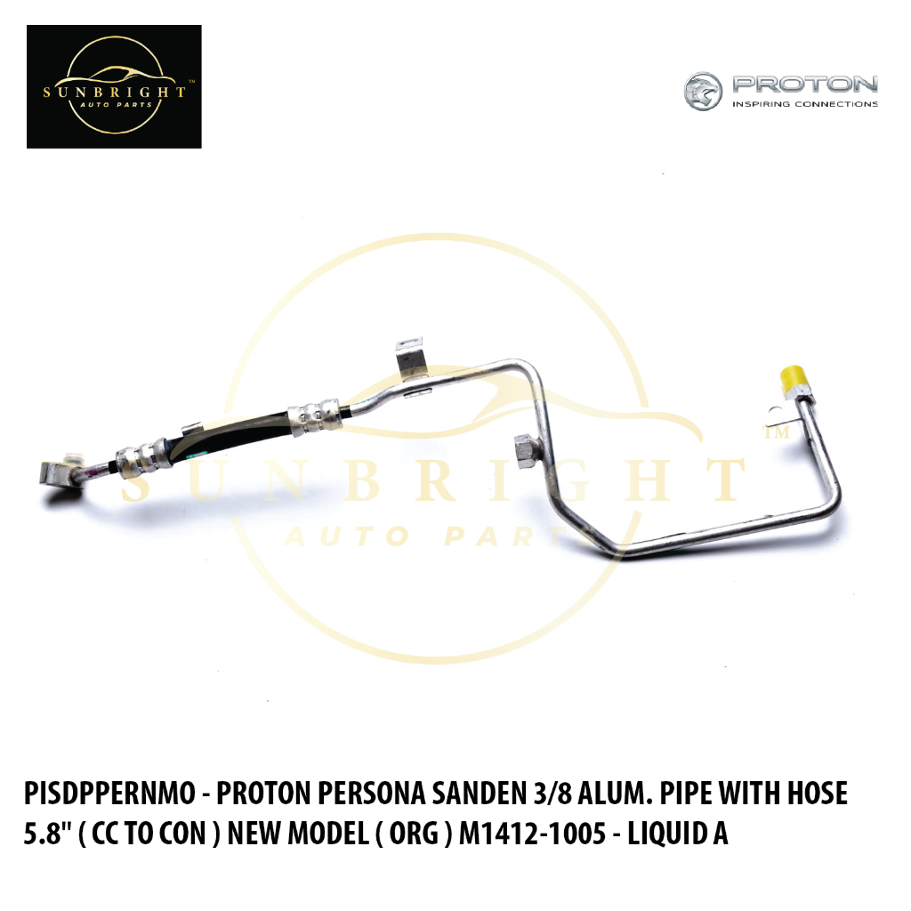 PROTON PERSONA SANDEN 3/8 ALUM. PIPE WITH HOSE 5.8" ( CON TO JOINT ...