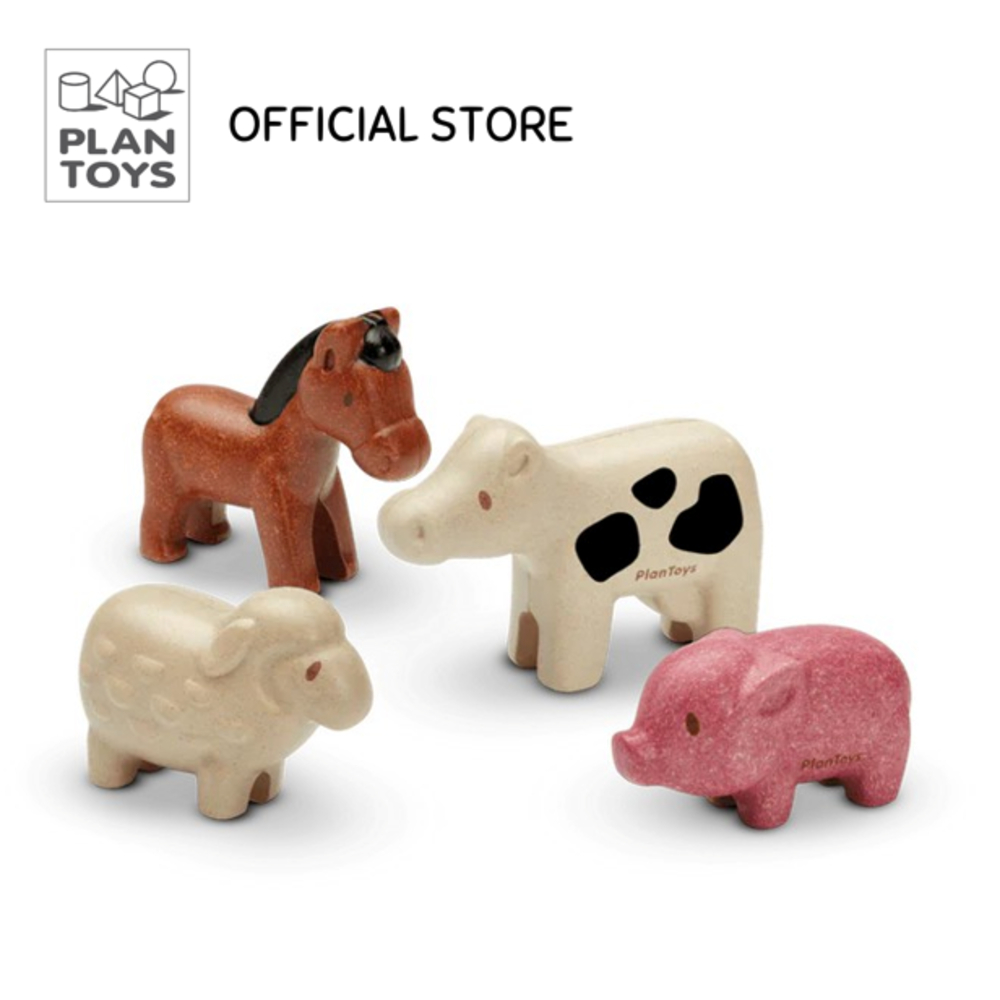 Plantoys Farm Animals Set | Shopee Malaysia