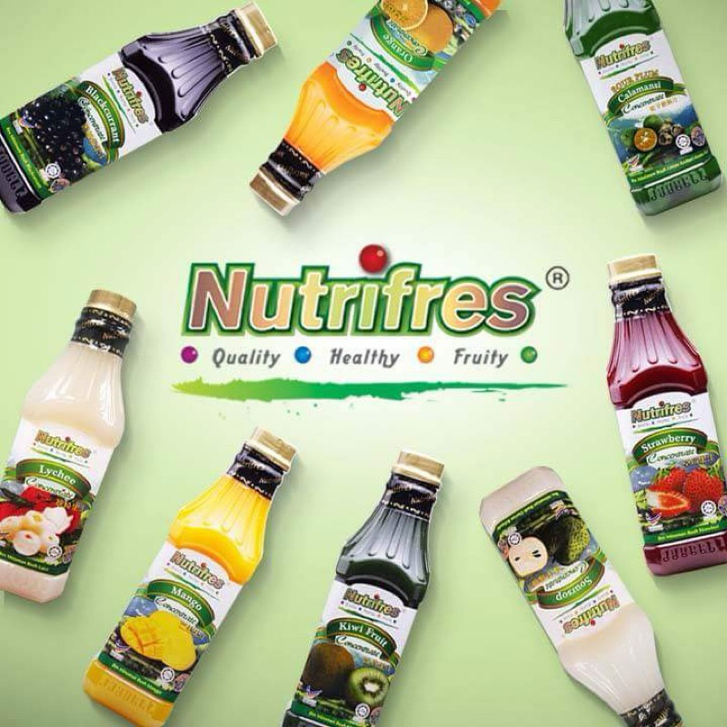 Nutrifres 1 Box 12 bottleBuah 1000ml Nutrifresh 1 Liter / 1000g / Fruit ...