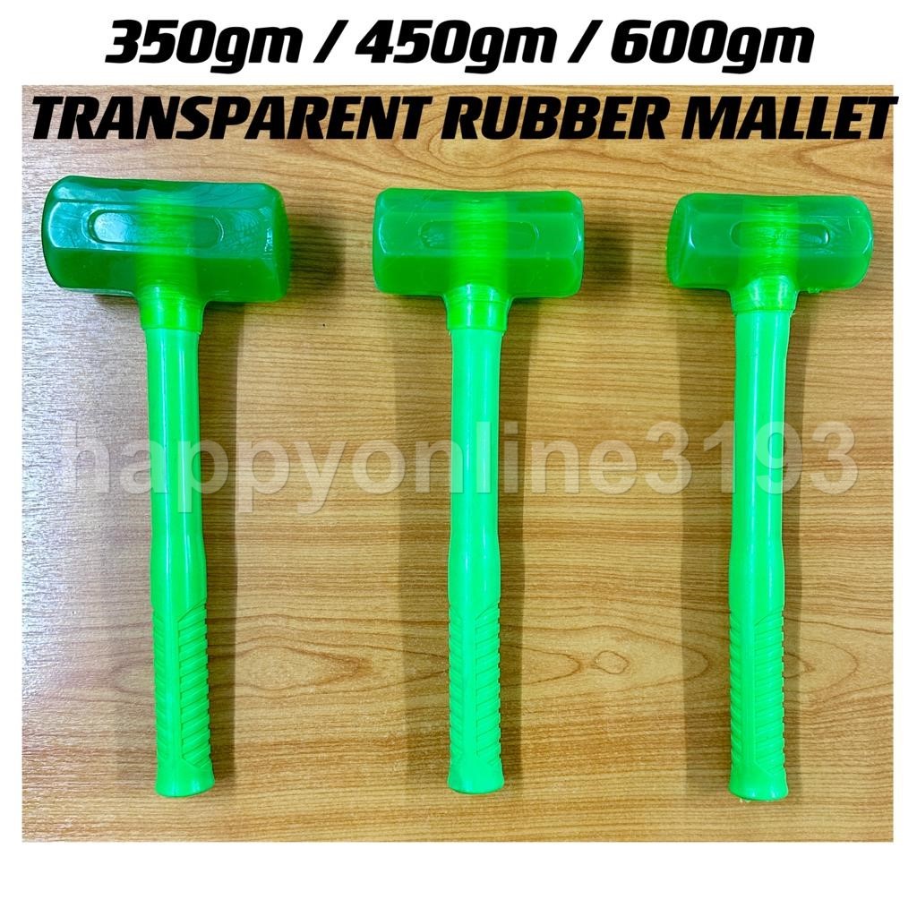 350GM / 450GM / 600GM TRANSPARENT RUBBER MALLET DUAL FACE TILE FLOOR ...