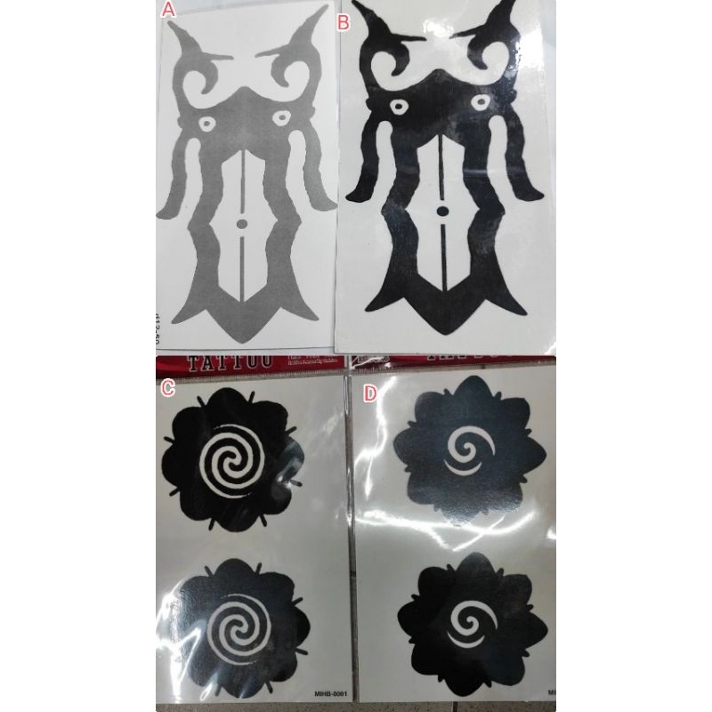 Temporary Tattoo - Bunga Terung | Shopee Malaysia