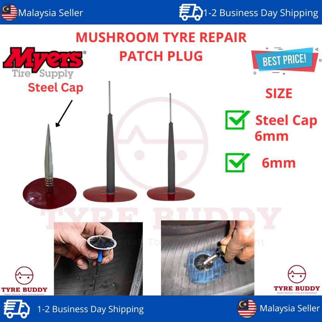 MYERS Tyre Puncture Repair Patch Plug (1 pc@2pcs); Car; Truck; bus ...