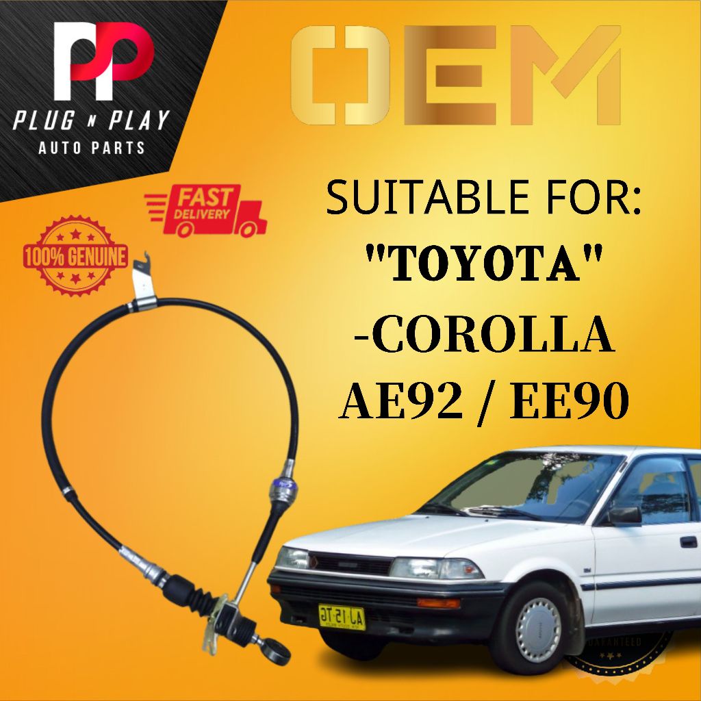 TOYOTA COROLLA AE92 / EE90 OEM GEAR LEVEL CABLE QUALITY PRODUCT READY ...