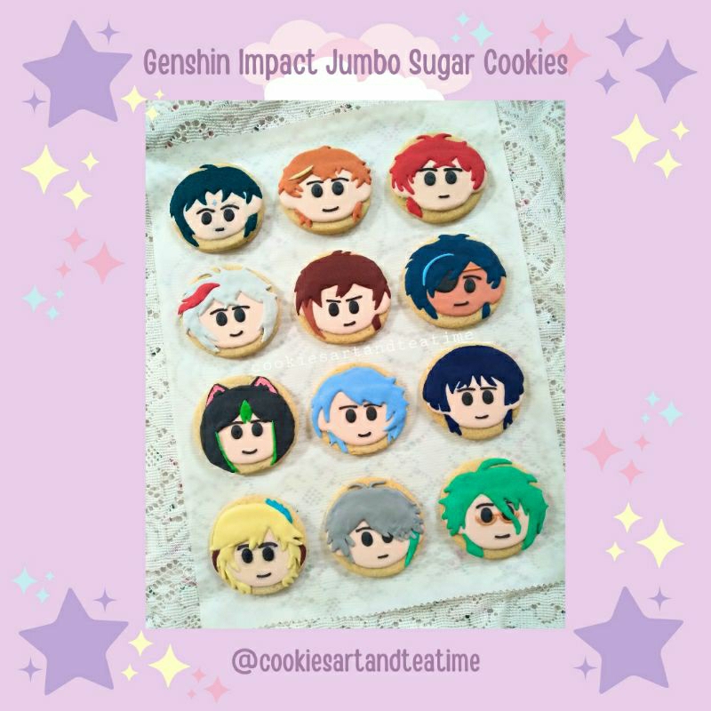 Genshin Impact Jumbo Sugar Cookies (Anime/Game Cookies) | Shopee Malaysia
