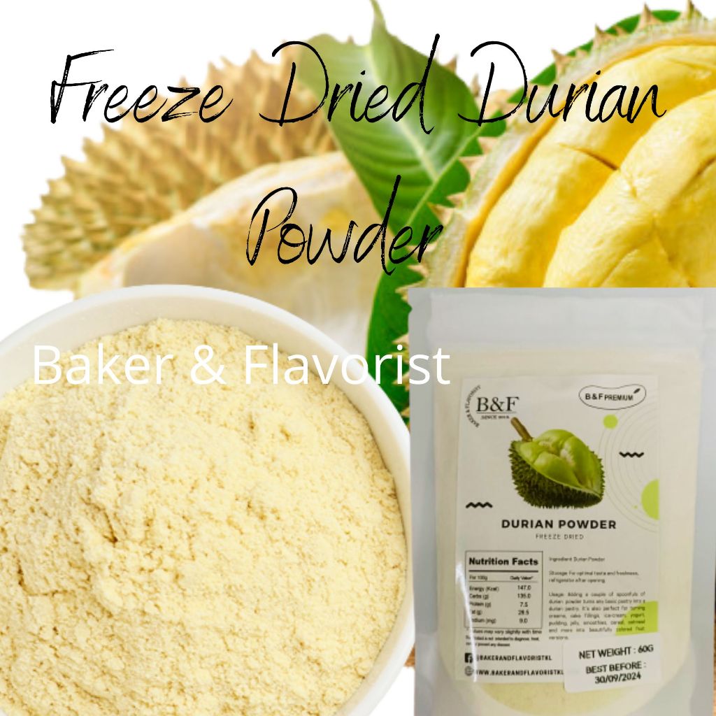 Durian powder 500g HARGA BORONG Freeze Dried Durian Fruit Powder ...