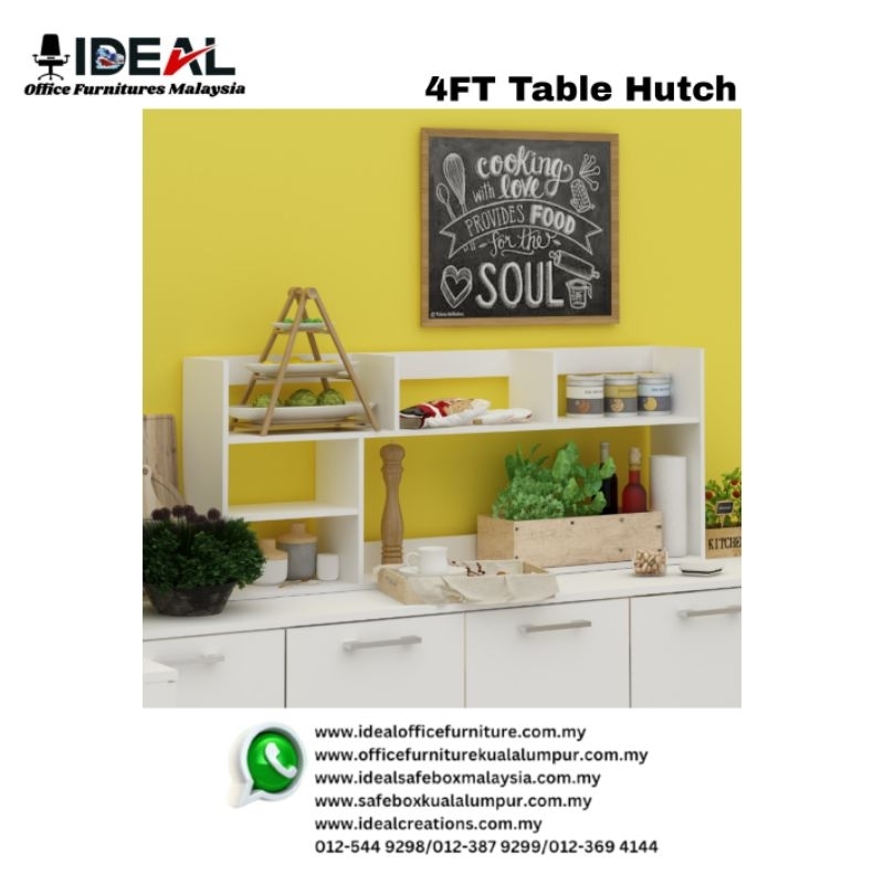 4FT Table Hutch Rak Tempat Simpan Barang Rak Murah Rak Cantik | Shopee ...