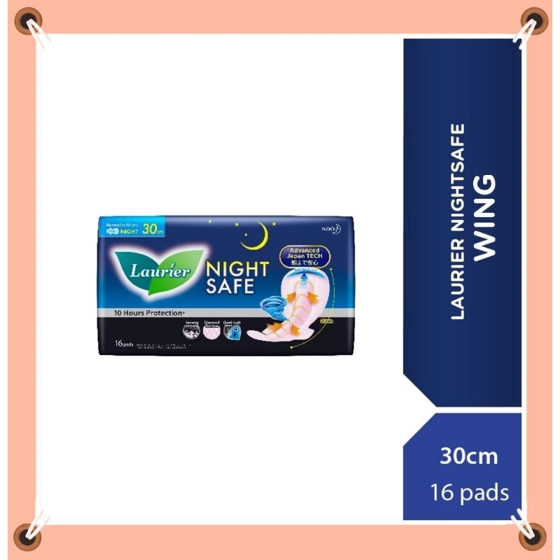 Laurier Night Safe (30cm x 16 pads) | Shopee Malaysia