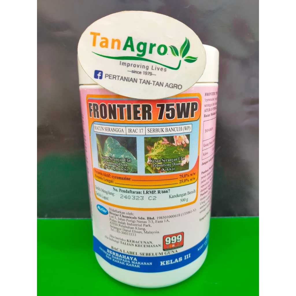 👉🏻ORIGINAL👈🏻 Insecticide Hextar Frontier 75 wp (A.i: cyromazine 75%) 500 gm | Shopee Malaysia