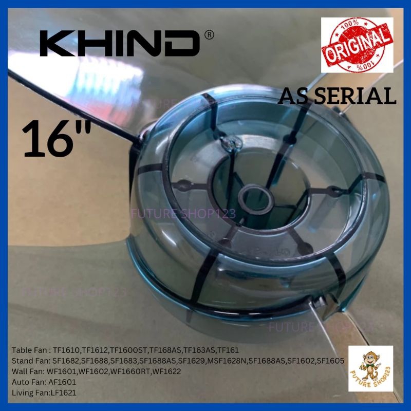 Khind /Mistral Original 16" Fan Blade Bilah Kipas TF1610 WF1602SE ...
