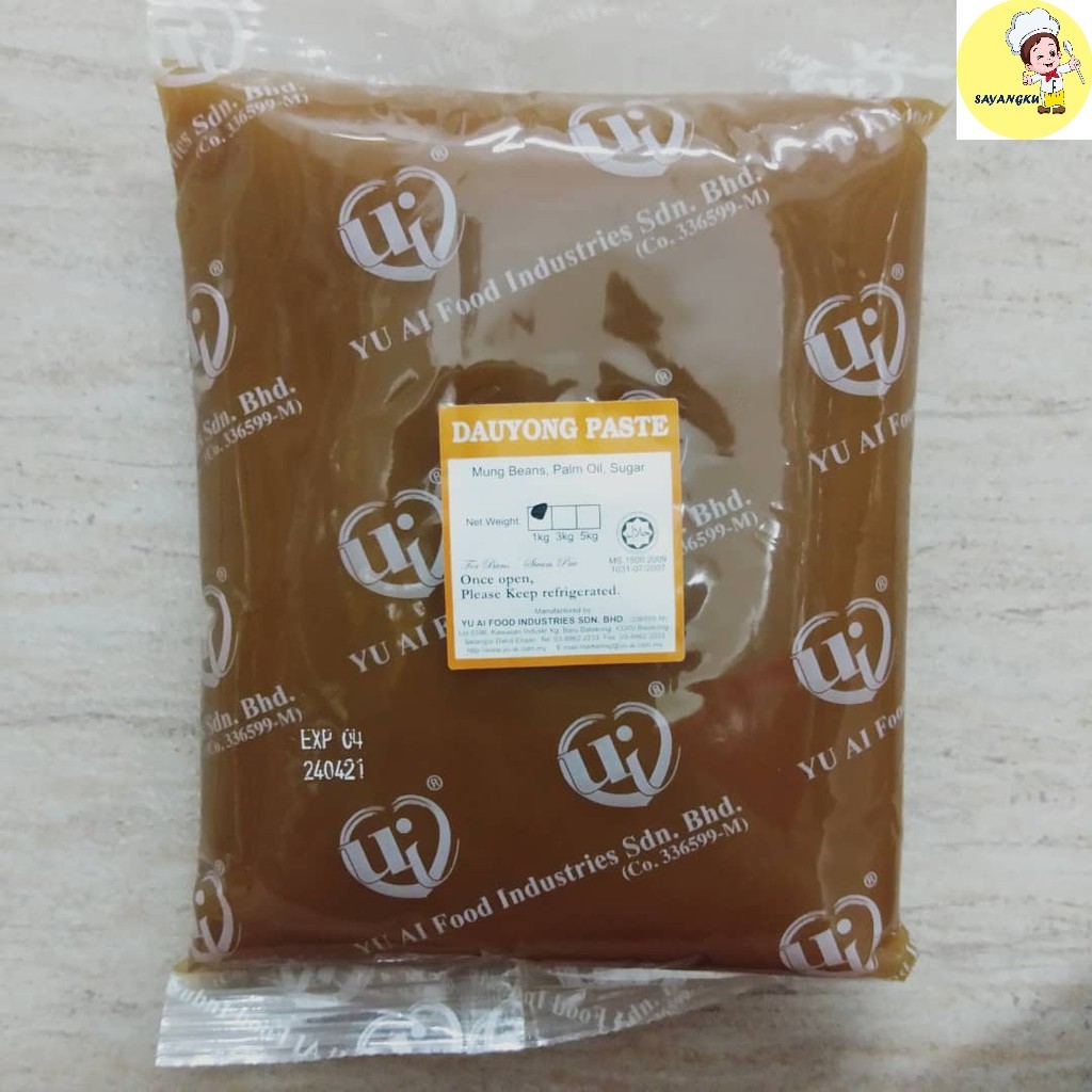 Yu Ai Dauyong Paste 1KG (Mung Bean Paste) / Halal Certified Inti Kacang ...