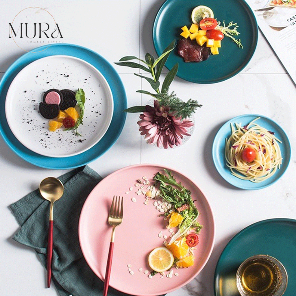 Ceramic Plate / Nordic Style / Food Plate / Pasta Noodle Plate / Baking ...