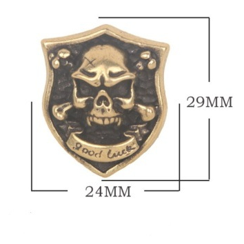 Fine Brass Good Luck Skull Pirates Screw Back Conchos | Shopee Malaysia