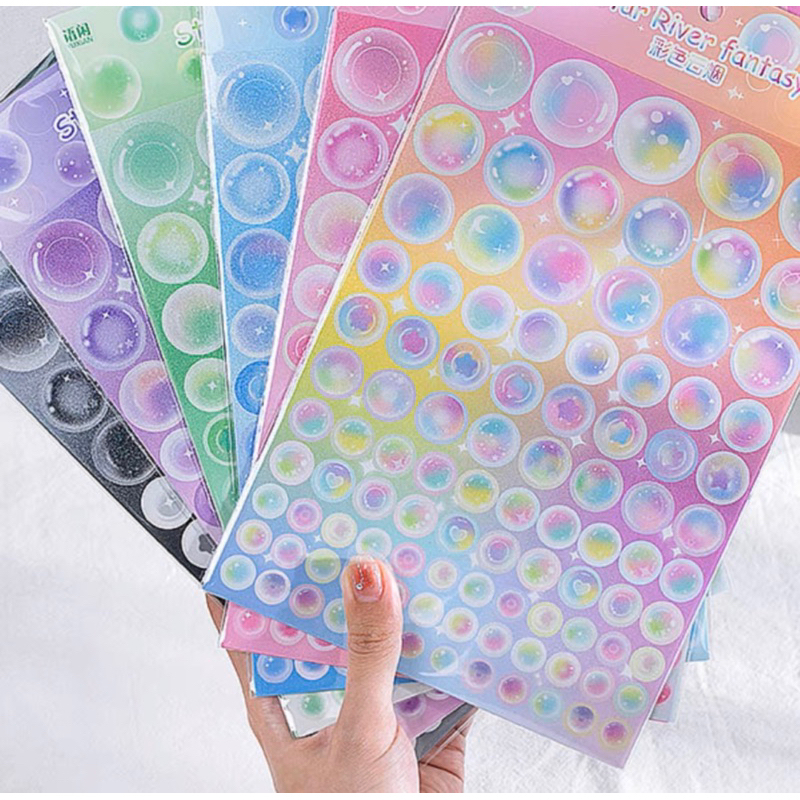 bubble stickers polco stickers deco stickers | Shopee Malaysia