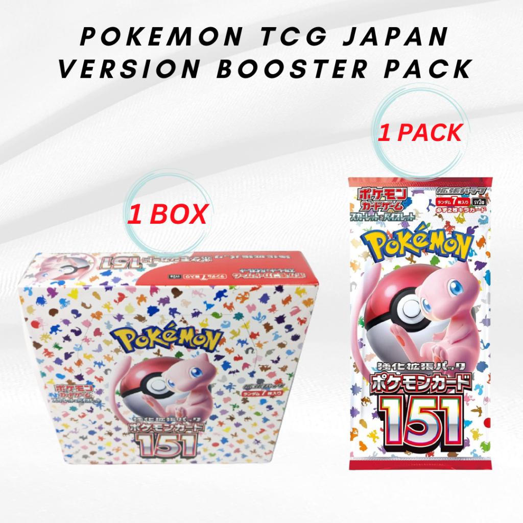 Ready Stock Kl Pokemon Tcg Japan Version Booster Box Pokemon 151