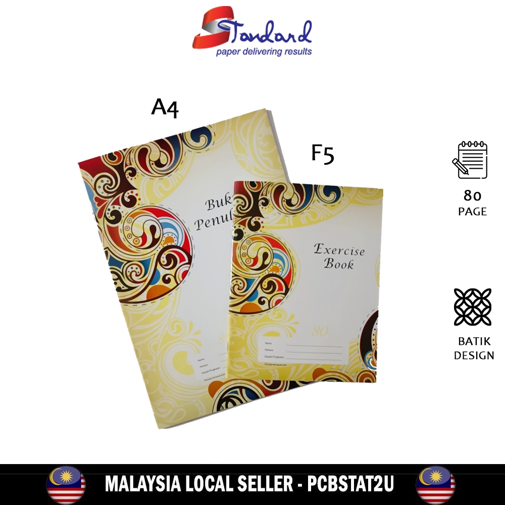 Buku Latihan Buku Penulisan / Exercise Note Book Single Line 80 Pages ...