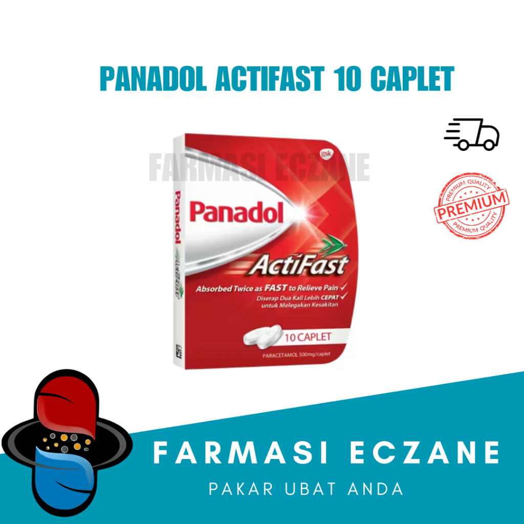 PANADOL ACTIFAST PARACETAMOL 500mg (10CAPLET) | Shopee Malaysia