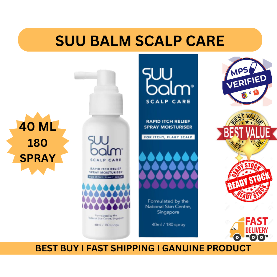 Suu Balm Scalp Care Rapid Itch Relief Spray Moisturiser (40ml) | Shopee ...