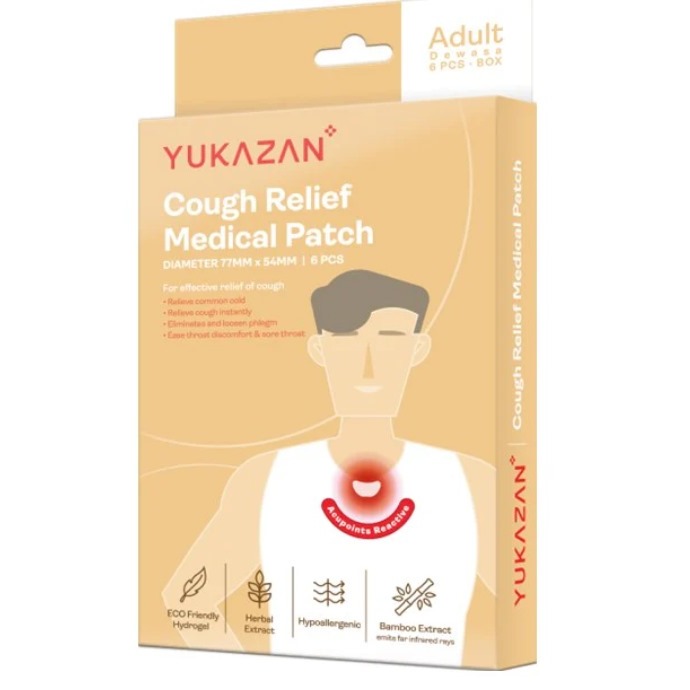 Yukazan Adult Cough Relief Patch Anti Cough Patch for cough, common ...