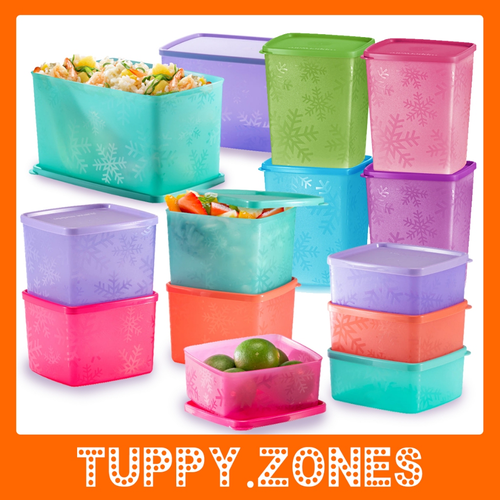 Tupperware Snowflake Square Round Collection | Shopee Malaysia
