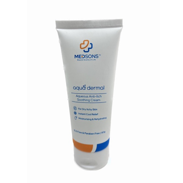 Medsons Aqua Dermal Aqueous Anti-Itch Soothing Cream 60g | Shopee Malaysia