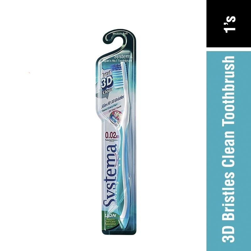 🔥CHEAPEST🔥SYSTEMA Enhanced Clean Toothbrushes - 3D Clean 1PC (Medium ...