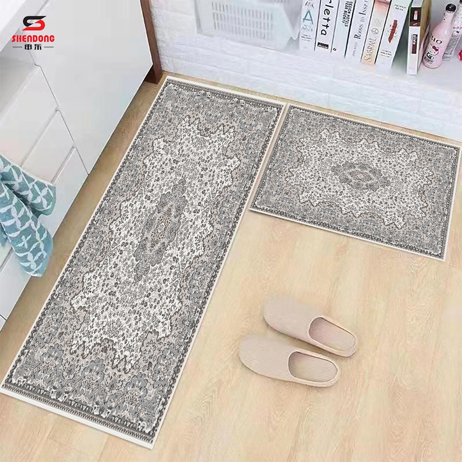 M (40*60 +40*120cm) 2 in 1 Crystal Velvet kitchen mat / Rugs / Floor ...
