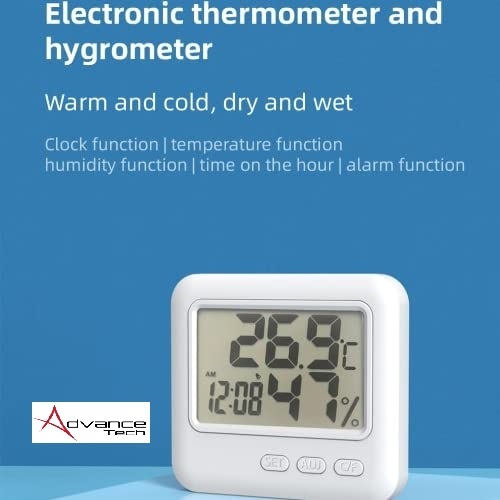 Mini digital clock indoor Thermo-hygrometer gauge/Electronic ...