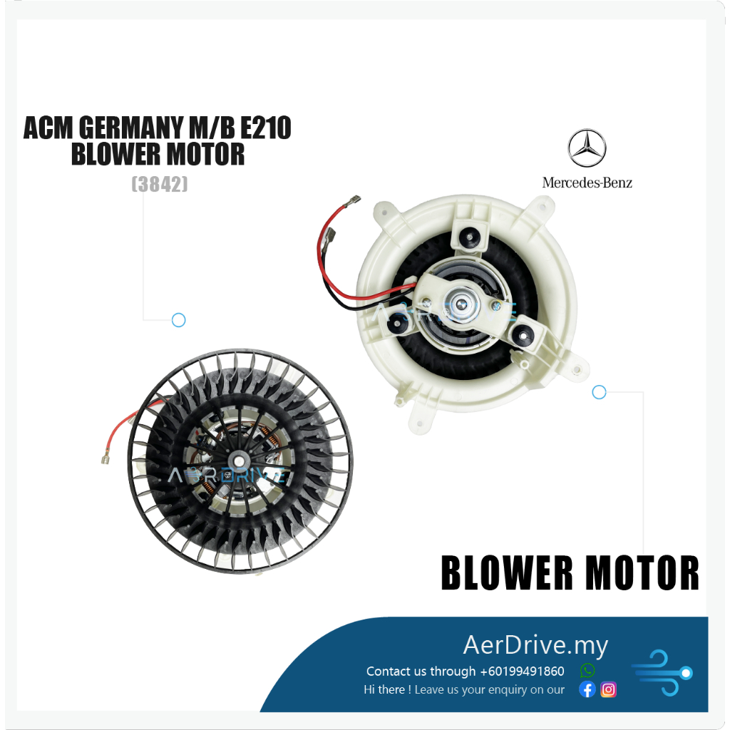 ACM GERMANY MERCEDES BENZ E210 Blower Motor 3842 | Shopee Malaysia