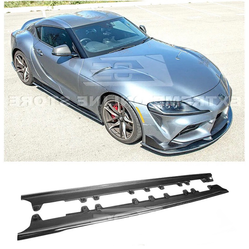 Toyota Supra A90 2021 2022 2023 VARIS AR Carbon fiber side skirt lip ...