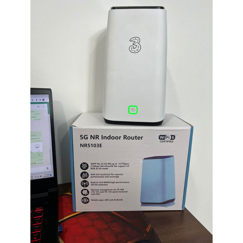 (5G MODEM) Zyxel NR5103 with EE / 3UK Logo Wireless Internet WI-FI 6 ...