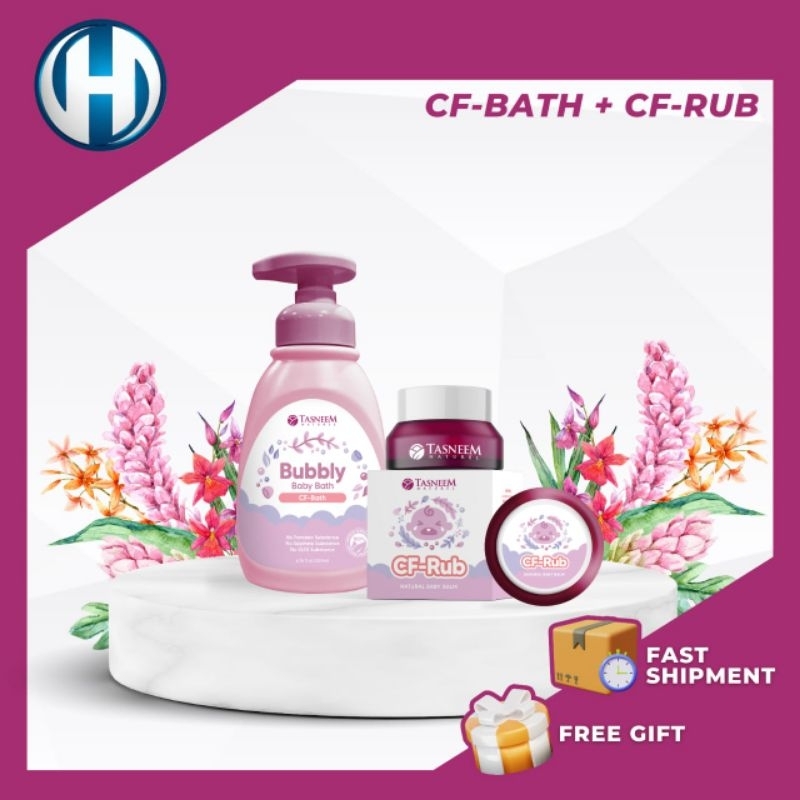 Tasneem Naturel CfBath dan Cfrub Set Demam Selsema Batuk Berkahak ...