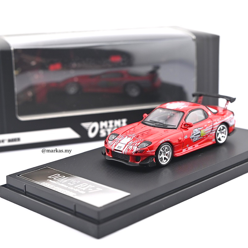 MINI STATION 1/64 DOM'S MAZDA RX-7 RED FAST AND FURIOUS LIVERY | Shopee ...
