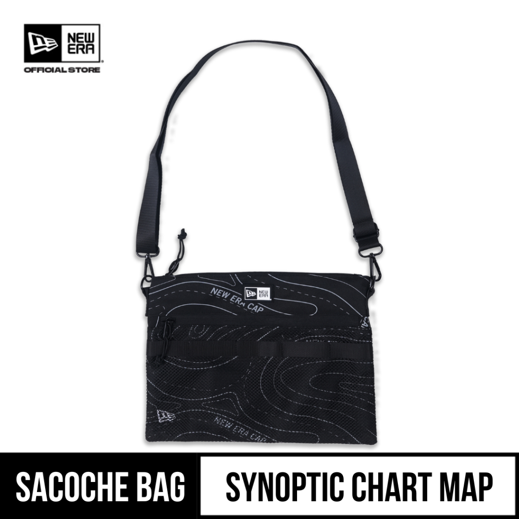 New Era Synoptic Chart Map Black Sacoche Bag | Shopee Malaysia