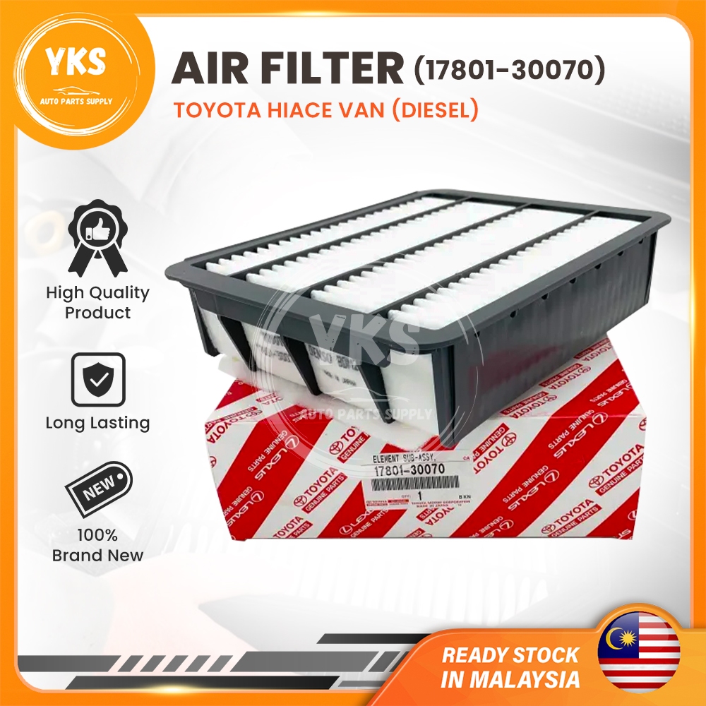 🔥 DENSO🔥( 17801- 30070) TOYOTA HAICE KDH200 DIESEL AIR FILTER / PENAPIS ...