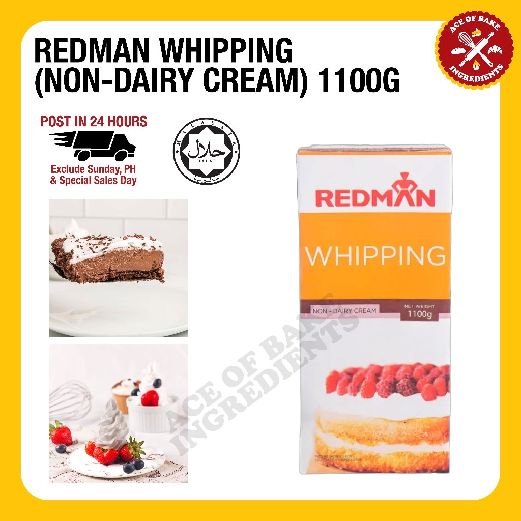 REDMAN Whipping (Non-Dairy Cream) 1100g | Shopee Malaysia
