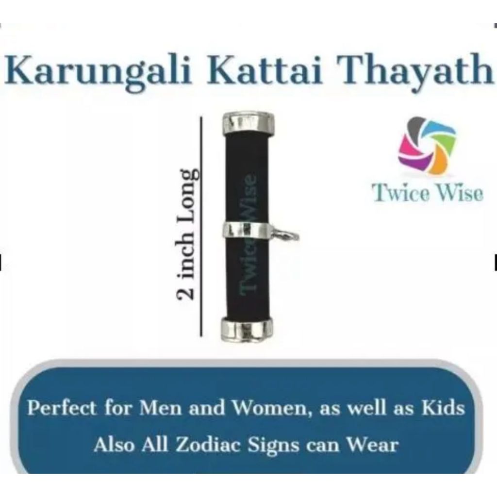 KARUNGALI KATTAI THAYATHU / ORGINAL BLACK EBONY WOOD PENDANT | Shopee ...