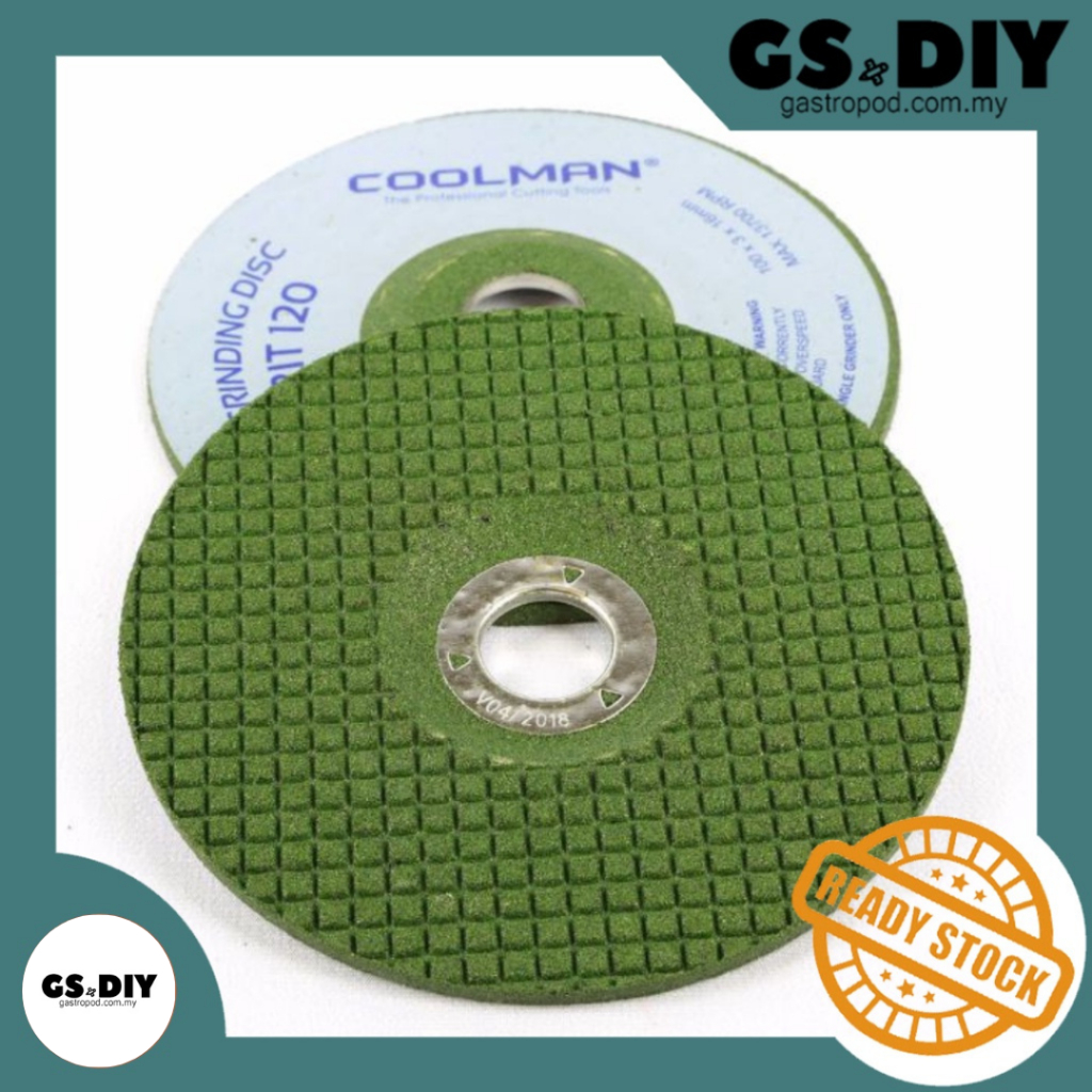 Coolman Flexstone Grinding Disc 4'' GC100🧔🏾Cakera Pengisaran Besi ...